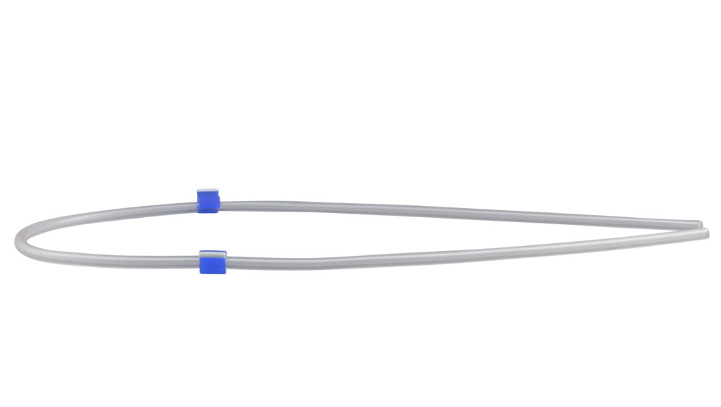 silicone 2-stop tubing Blue-Blue