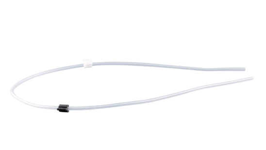 silicone 2-stop tubing Black-White, 317mm