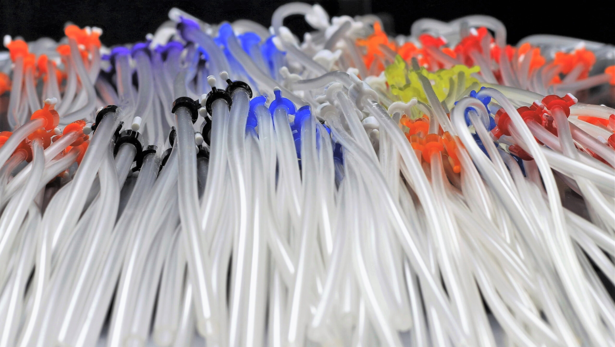 Flared Orange- Orange-Orange, Silicone 3-Stop Tubing